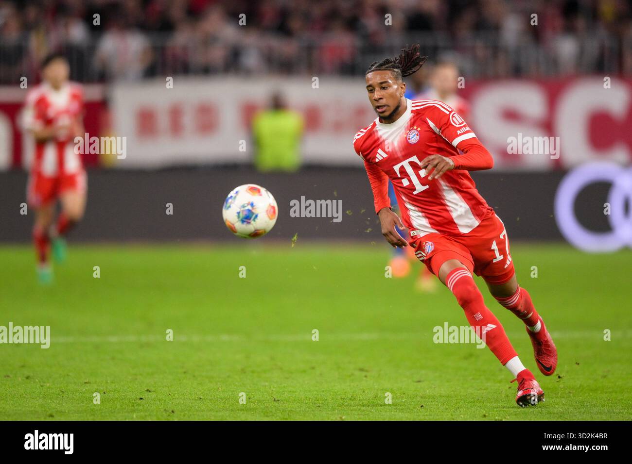 Michael Olise (Bayern) Munich, November 1, 2025, Soccer, Bundesliga ...