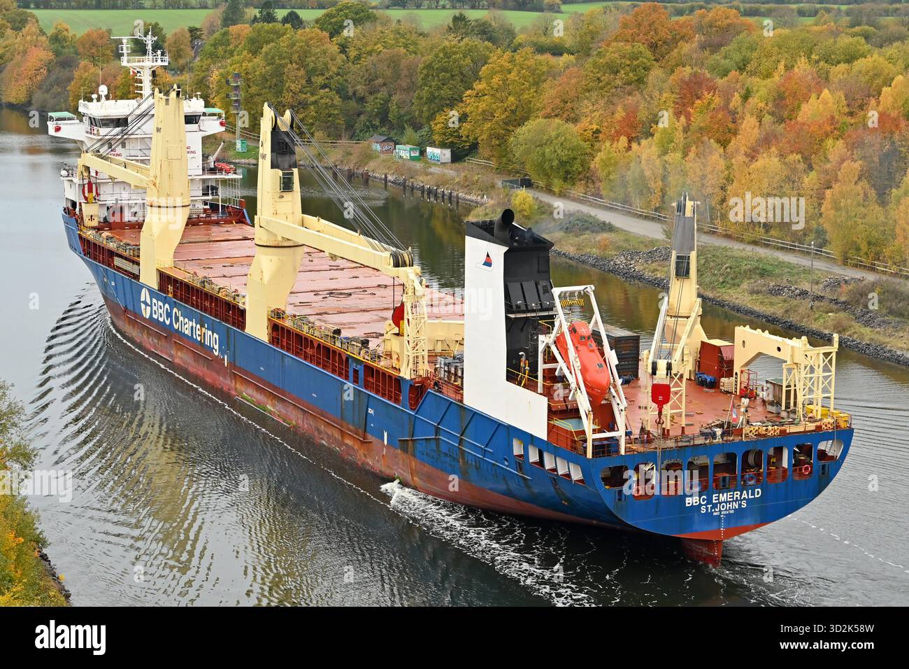 General Cargo Ship BBC EMERALD passing the Kiel Canal Stock Photo - Alamy