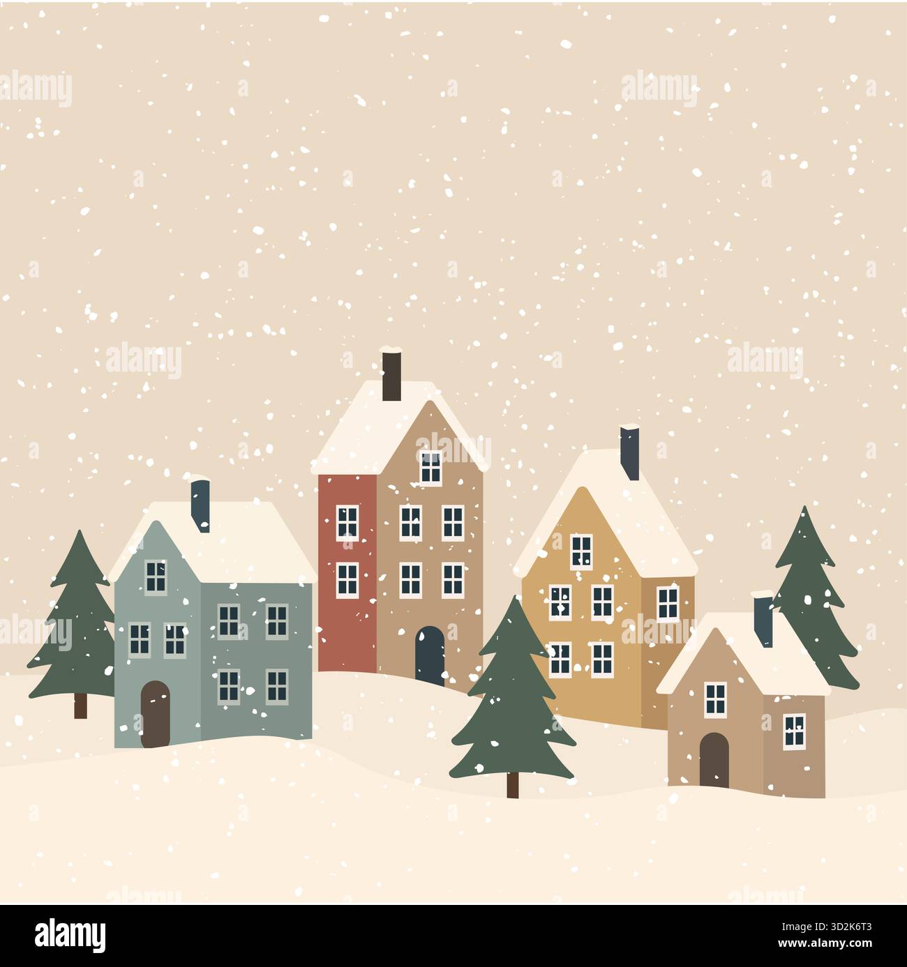 Outdoor view colorful houses Stock Vector Images - Alamy