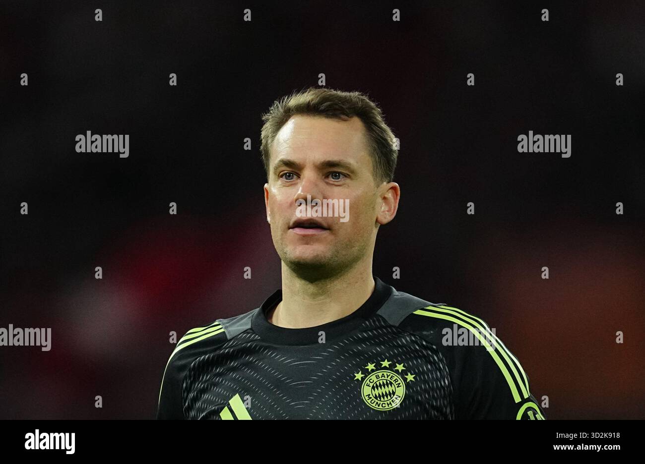 November 01 2025: Manuel Neuer of Bayern Munich looks on during a 1 ...