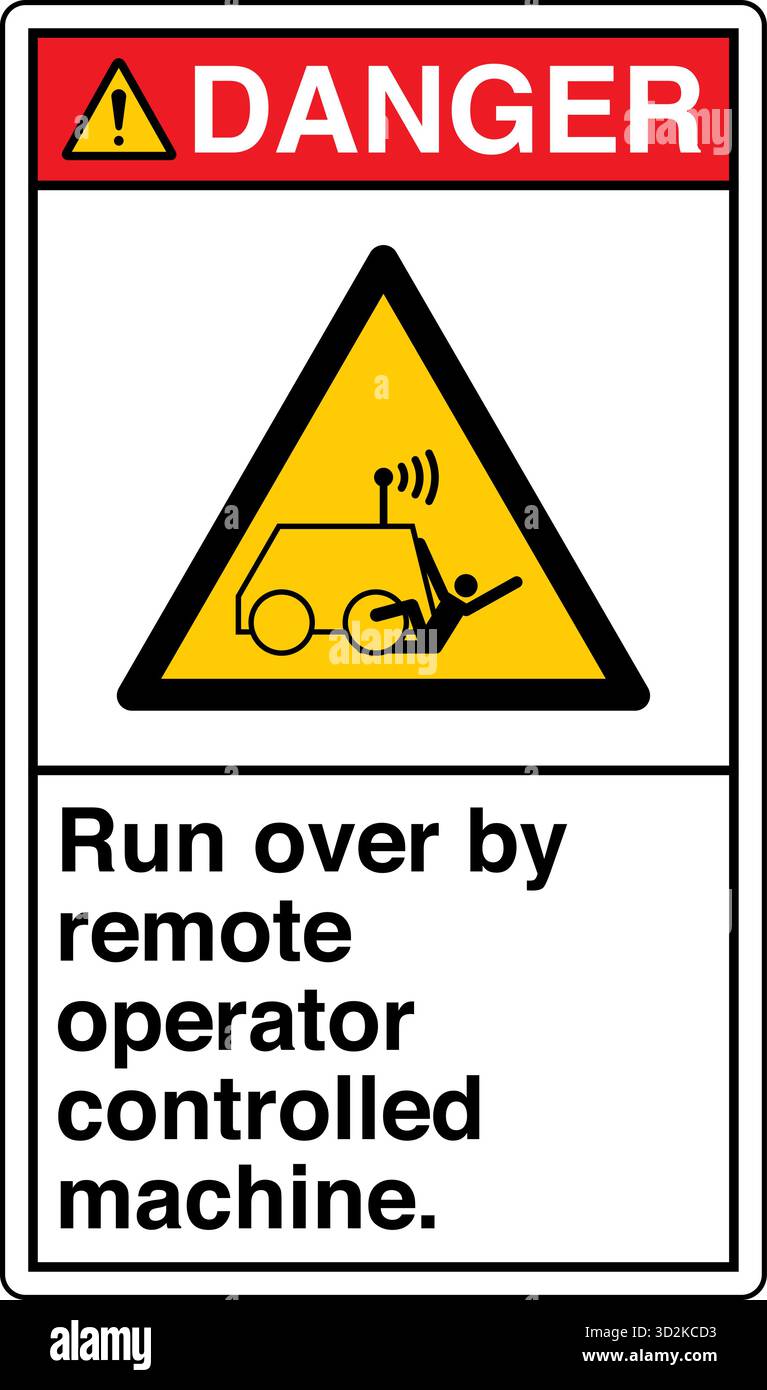 Danger of being run over Stock Vector Images - Alamy
