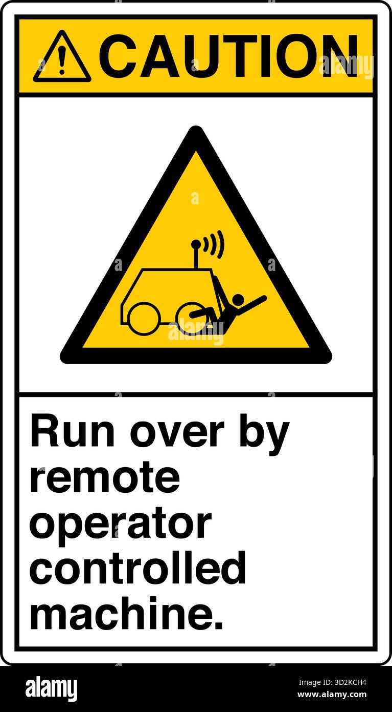 Runover warning sign hi-res stock photography and images - Alamy