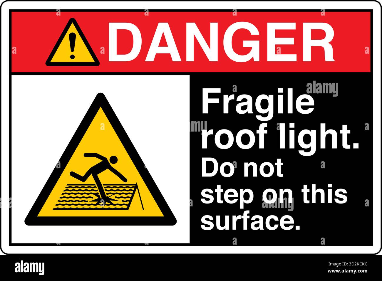 ChatGPT said: Safety Sign – Fragile Roof Light Do Not Step On This ...