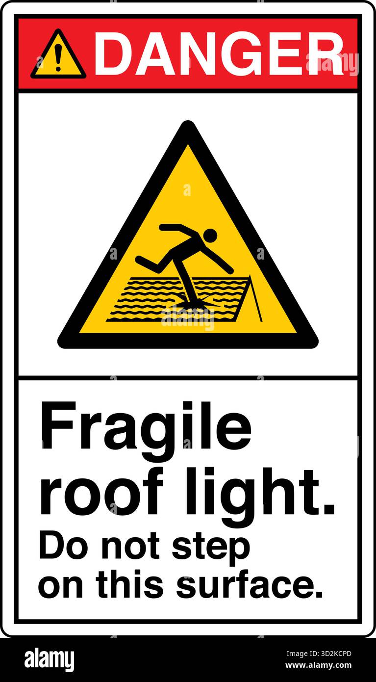 ChatGPT said: Safety Sign – Fragile Roof Light Do Not Step On This ...