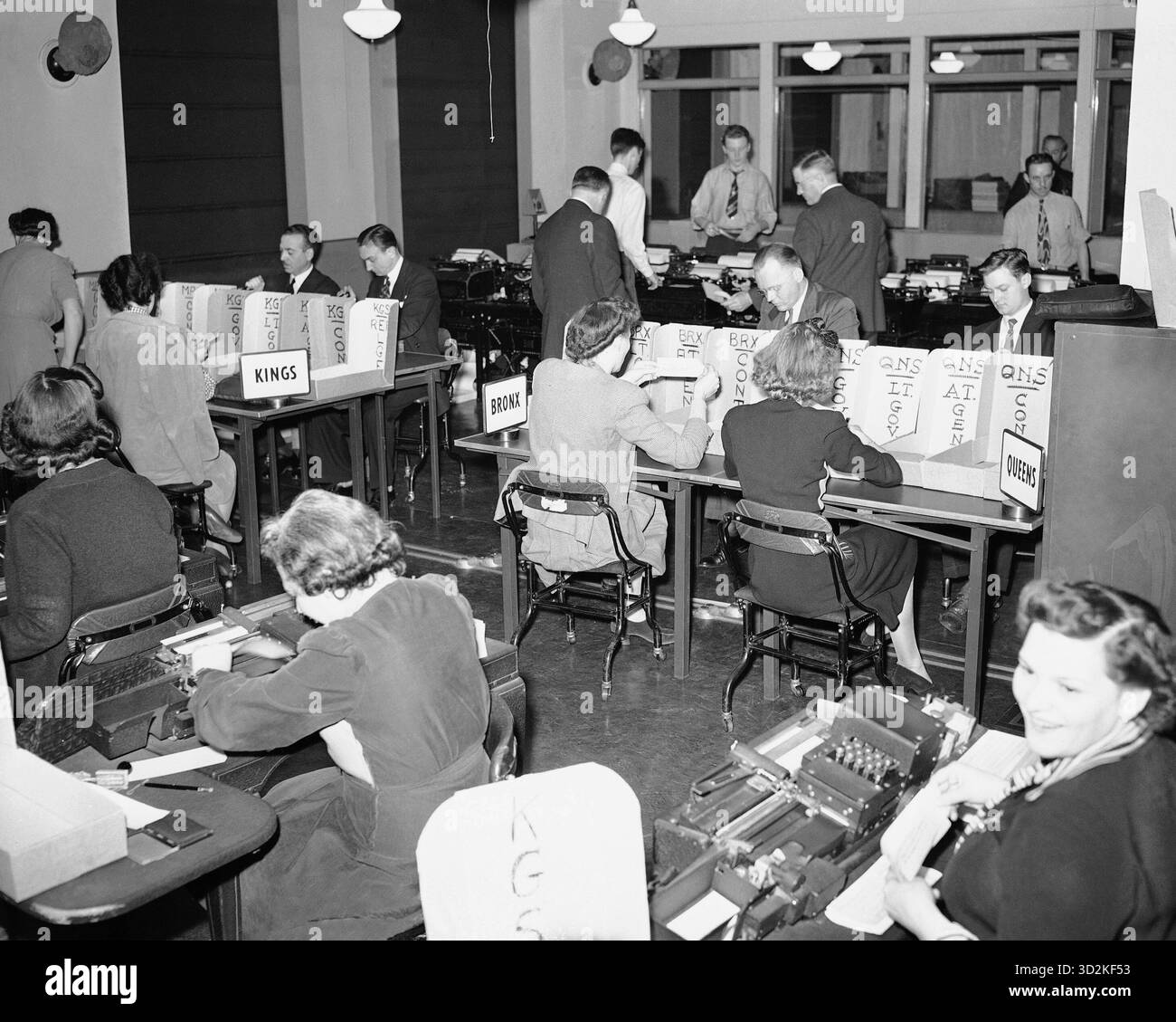 FILE - Tabulators record the Associated Press election returns in the ...