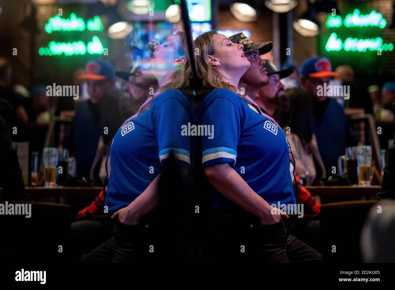A Toronto Blue Jays fan reacts to Game 7 of the Word Series against the ...