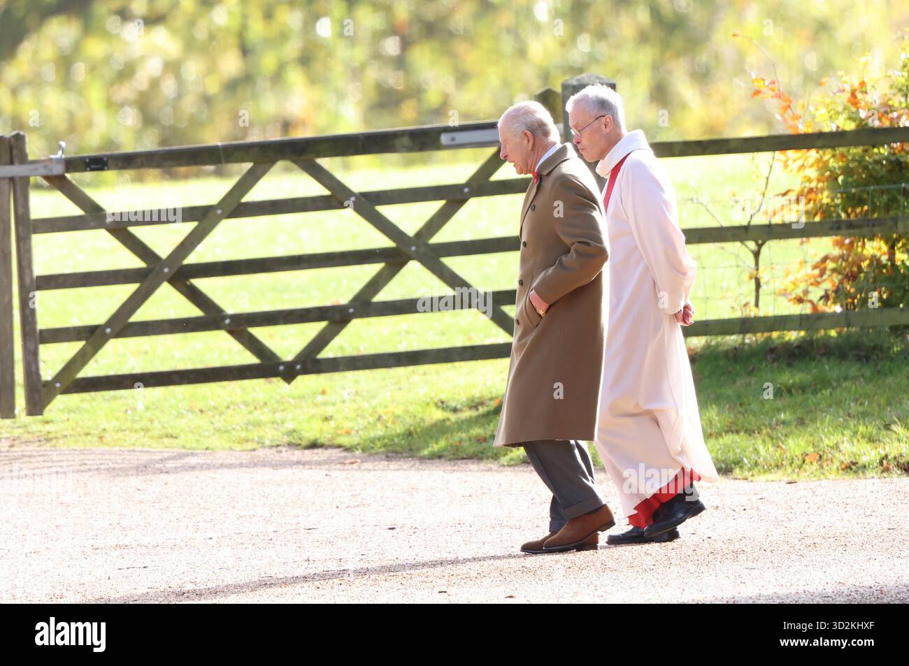 King Charles III bids farewell to Revd Canon Dr Paul Williams (right ...