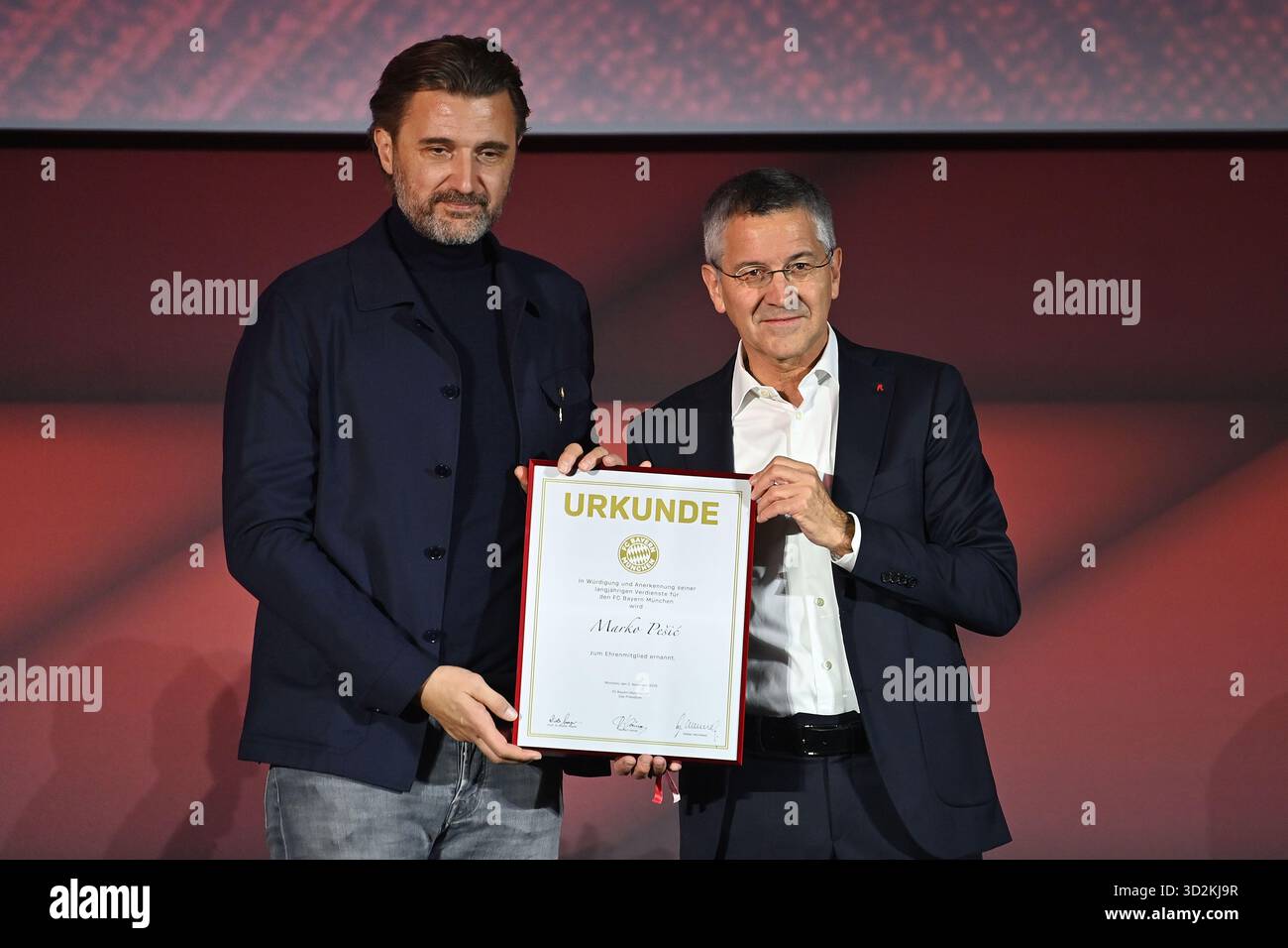 Marko Pesic is appointed an honorary member. Re: Herbert Hainer ...