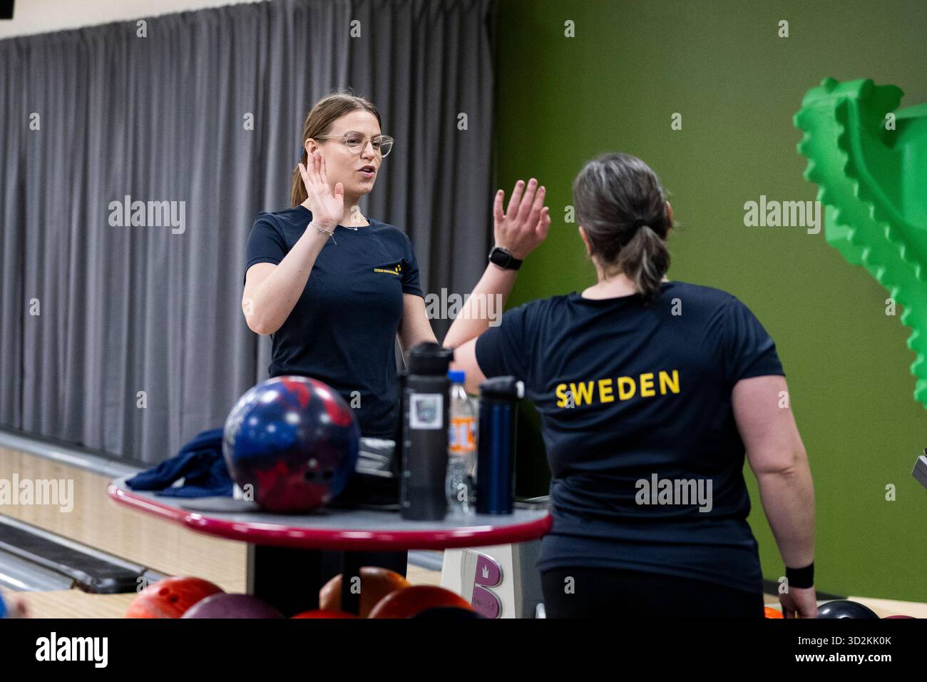 251102 Anna Andersson, Spader Dam, under ett träningspass med det ...