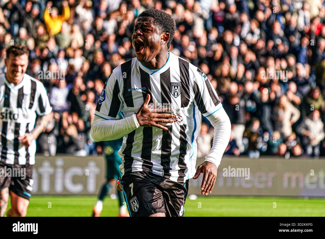 ALMELO, NETHERLANDS - NOVEMBER 2: Bryan Limbombe of Heracles Almelo ...