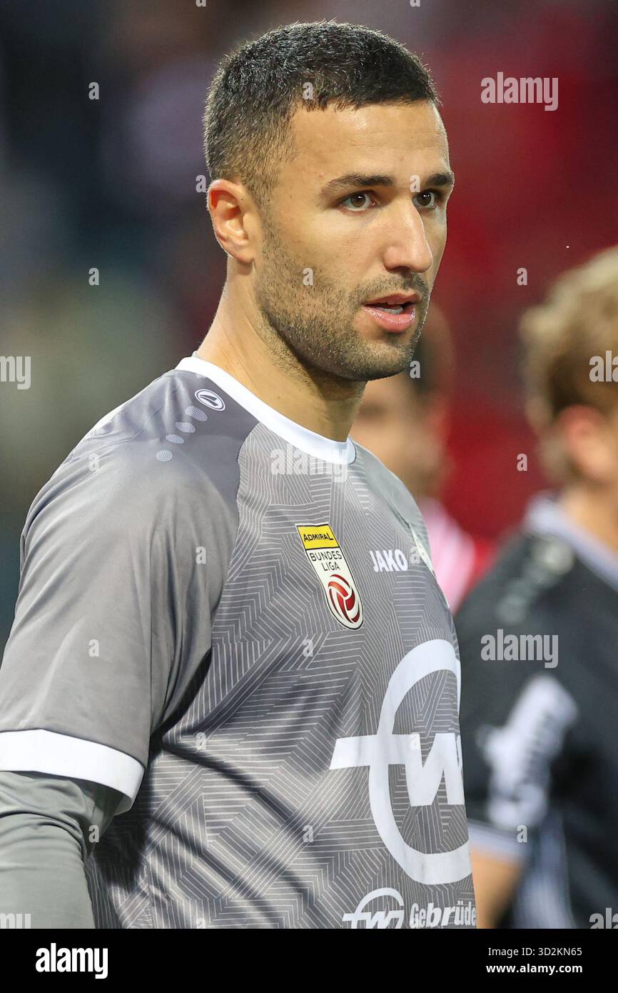 Austrian Bundesliga football match between Grazer AK 1902 and SCR Altach. Dynamic game moments ...