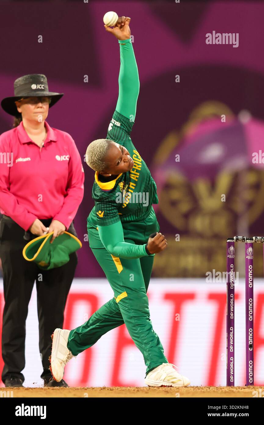 Nonkululeko Mlaba of South Africa during the ICC Women's ODI Cricket ...