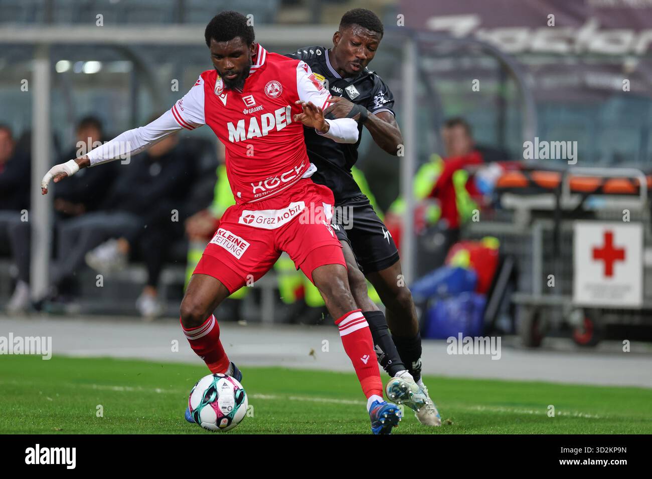 Austrian Bundesliga football match between Grazer AK 1902 and SCR ...