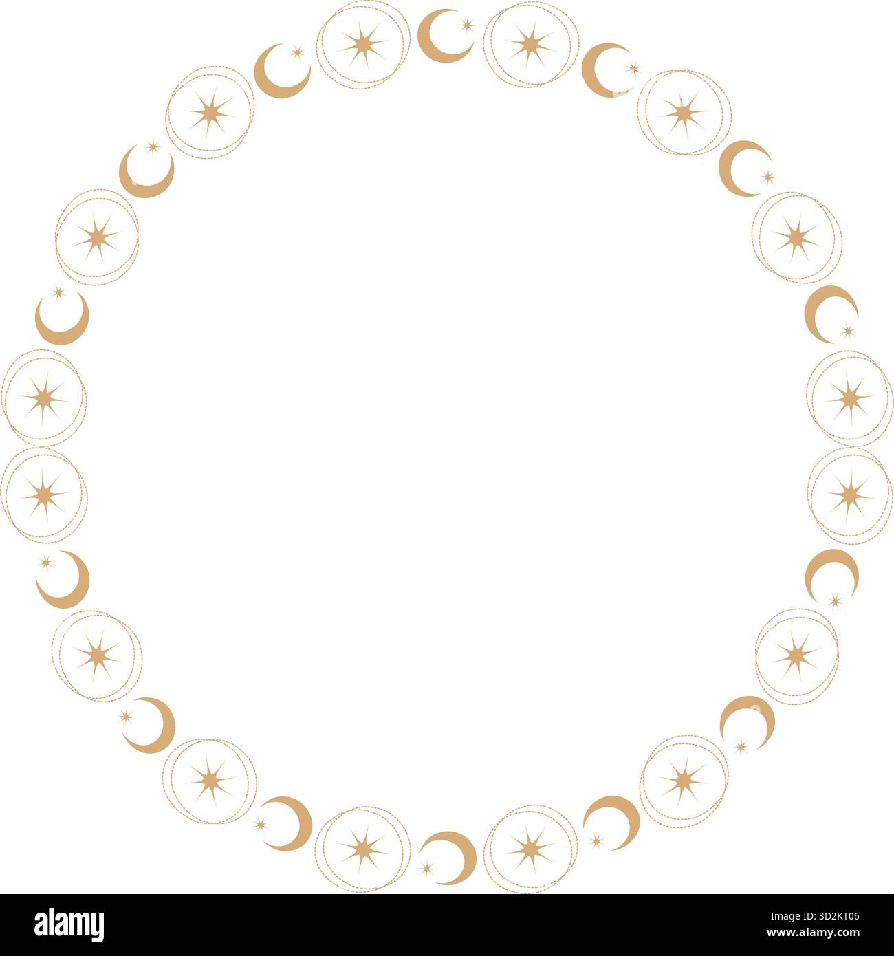 Witchcraft frame. Vector celestial prediction eye template for your ...