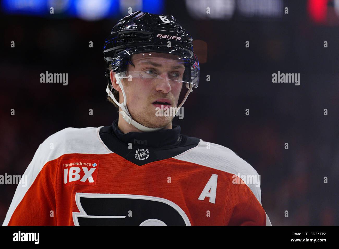 Philadelphia Flyers' Travis Sanheim in action during an NHL hockey game ...