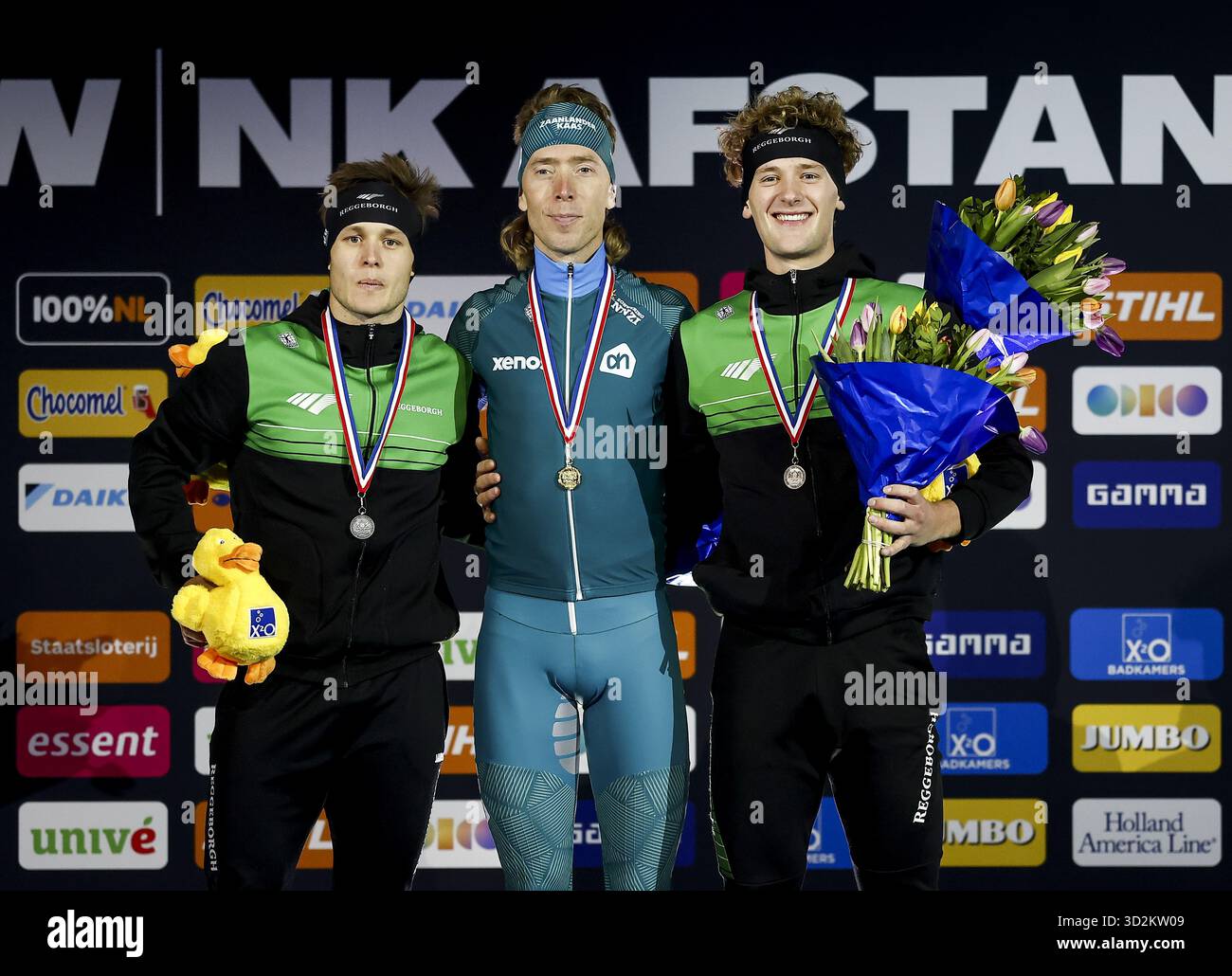 HEERENVEEN - Marcel Bosker, Jorrit Bergsma, and Jasper Krommenhoek ...