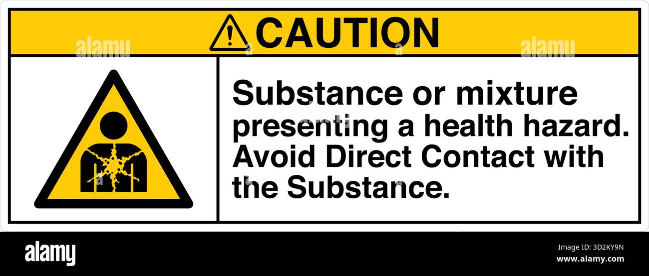 Substance or Mixture Presenting a Health Hazard warns of materials that ...