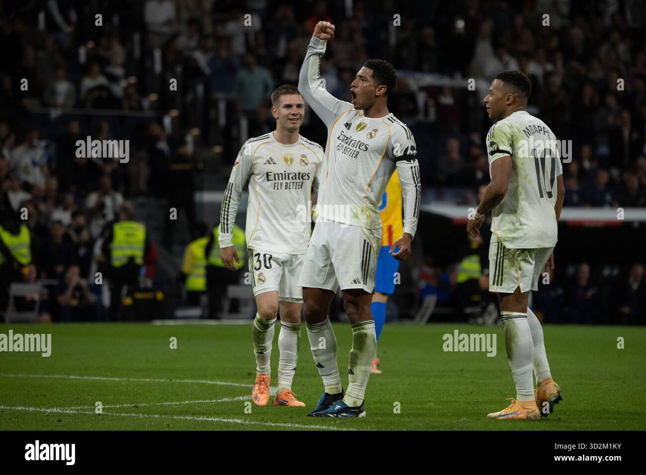 Jude Bellingham of Real Madrid player celebrates a goal during the EA ...