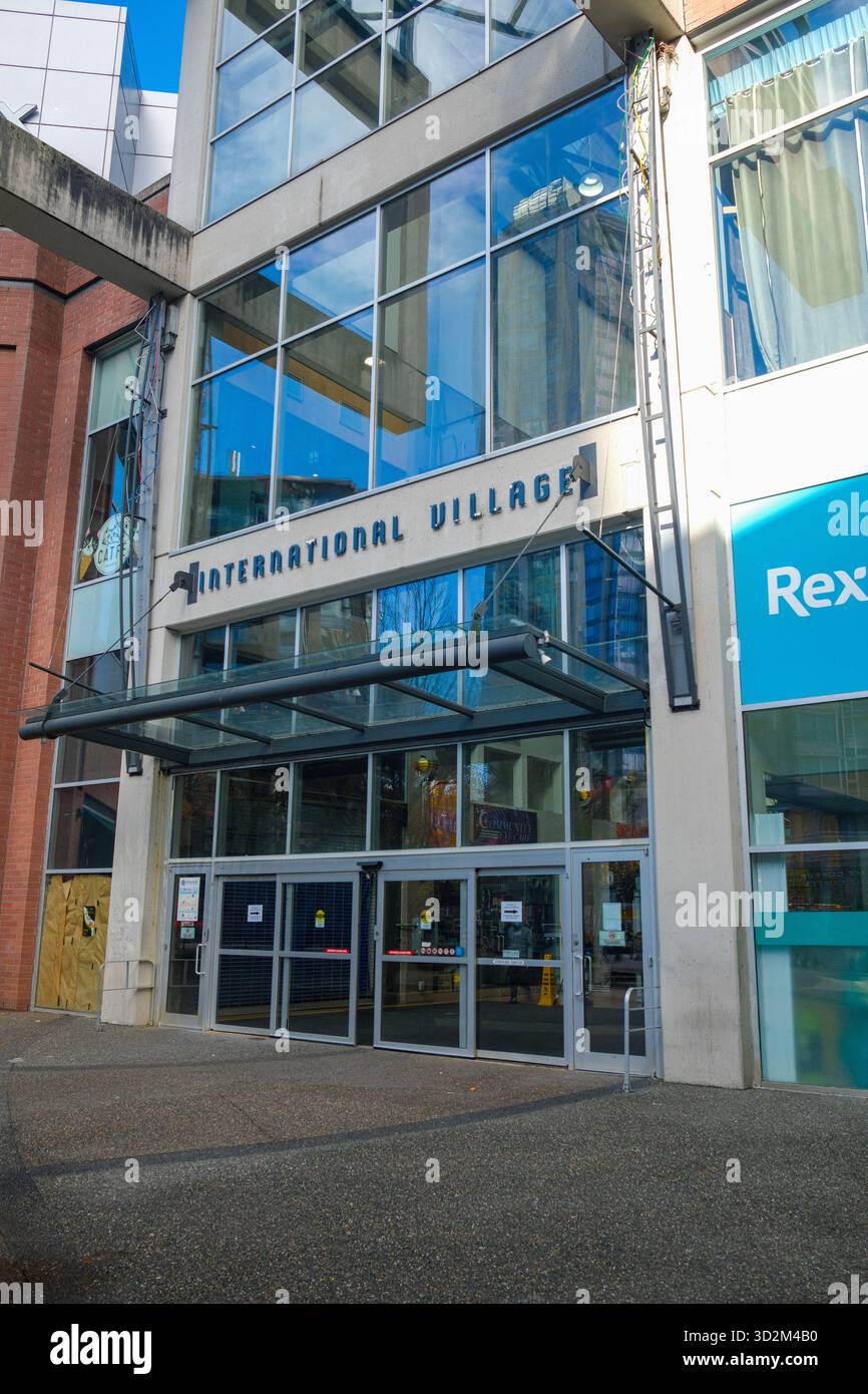 The entrance to the International Village Shopping Mall along West ...