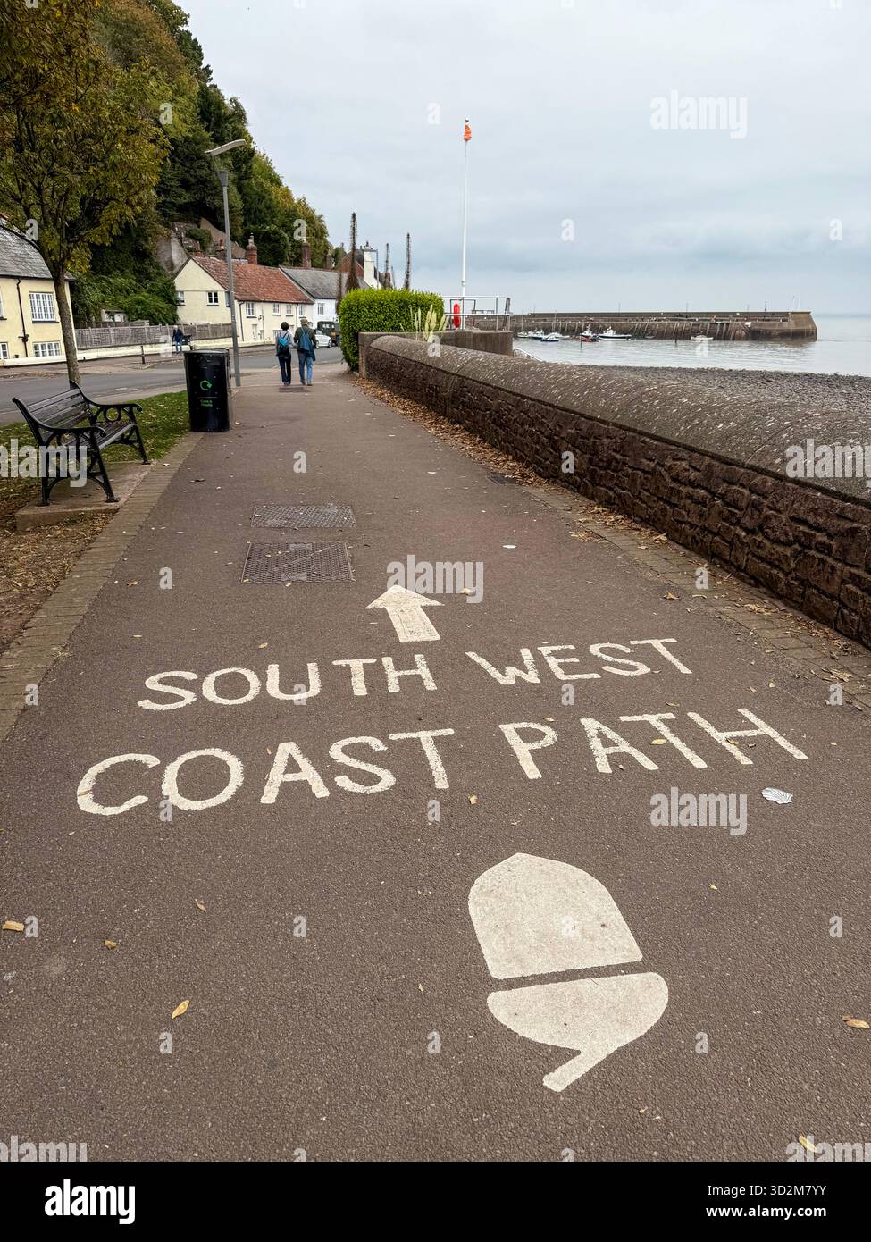 The official start marking of the South West Coast Path along Quay ...