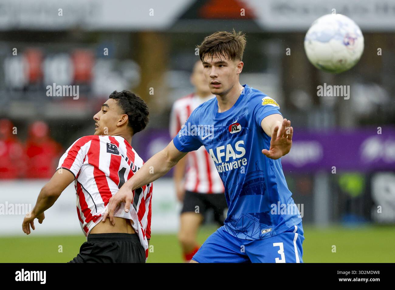 ROTTERDAM - Ayoub Oufkir and Wouter Goes (l-r) during the Dutch ...
