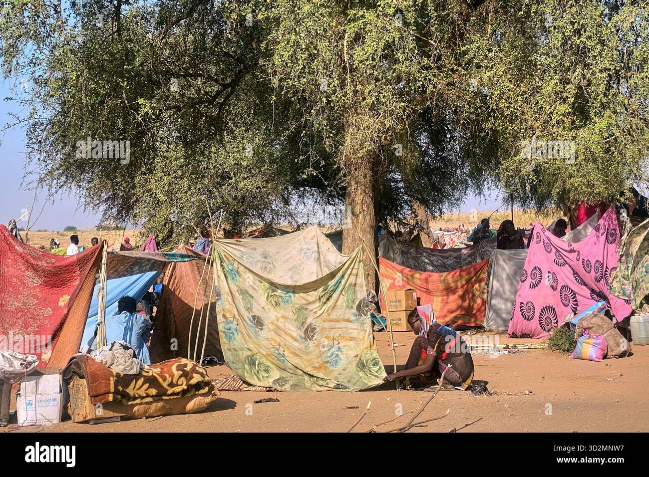A Sudanese who fled el-Fasher city, after Sudan's paramilitary forces ...