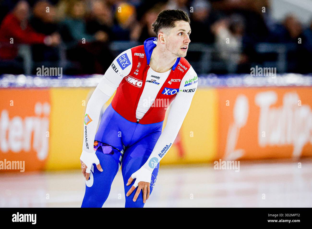 Kayo Vos of Team IKO X2O looks on after competing on the Men’s 1000m on ...