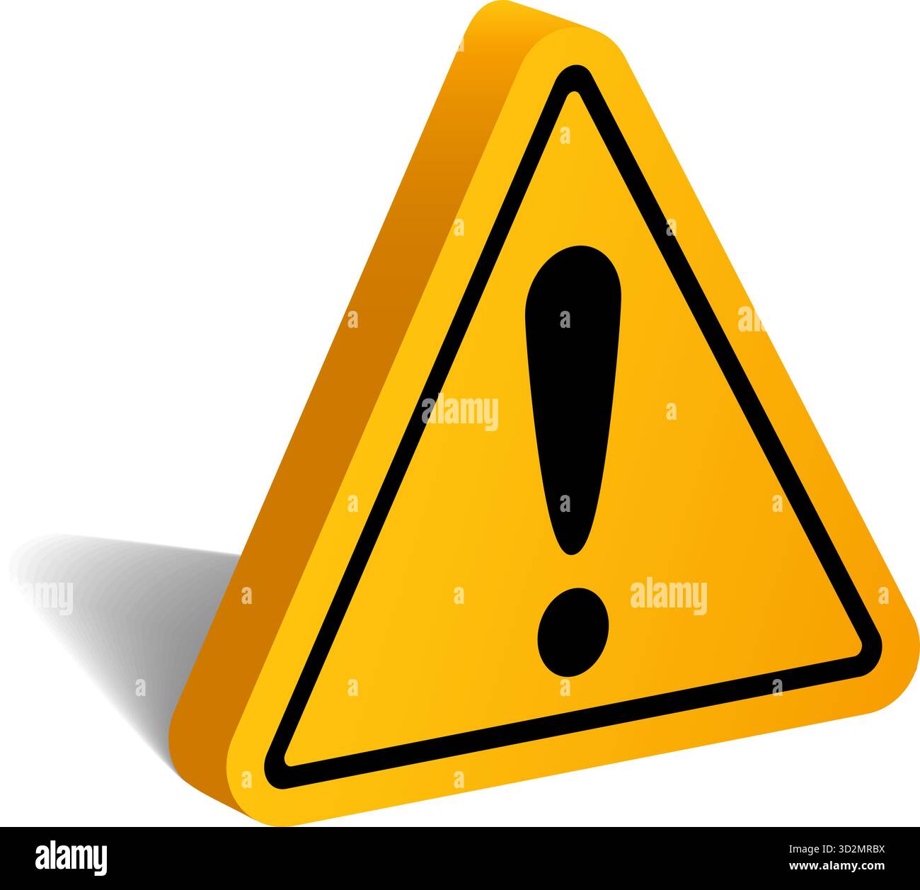 Triangle notification signal Cut Out Stock Images & Pictures - Alamy