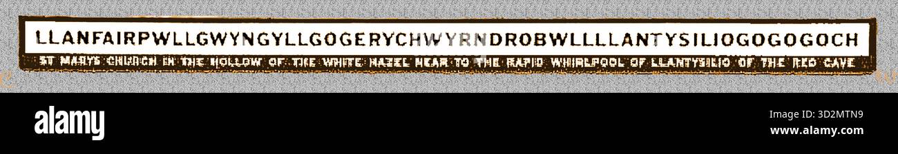 c.1950 sign - Llanfair­pwllgwyngyll­gogery­chwyrn­drobwll­llan­tysilio ...