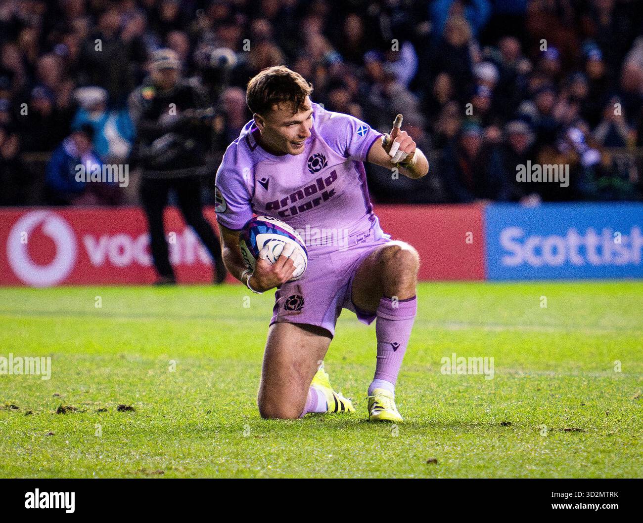 Autumn Test - Scotland v USA. Scotland Scrum-half, Jamie Dobie ...