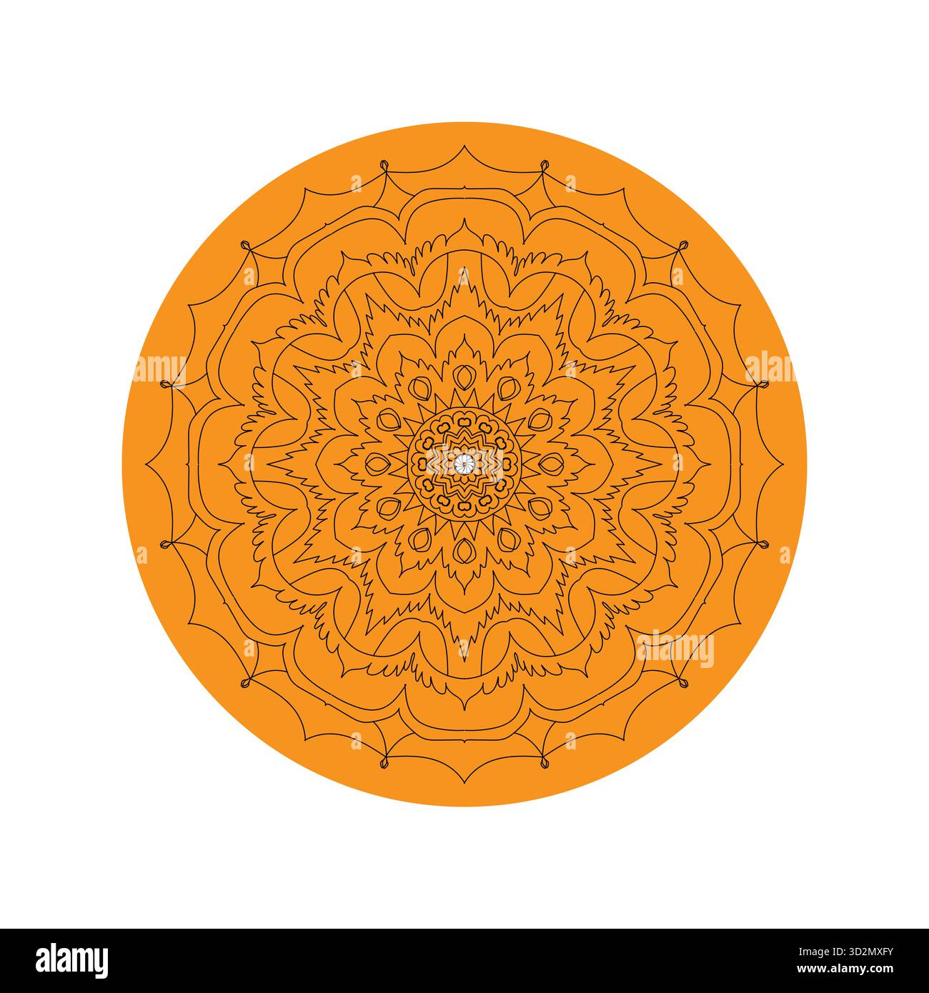 Mandala peace design art Stock Vector Images - Alamy