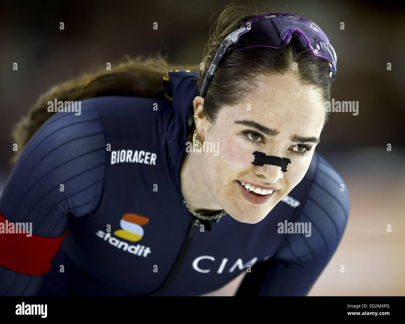 HEERENVEEN - Isabel Grevelt after the women's 1000 meters during the ...