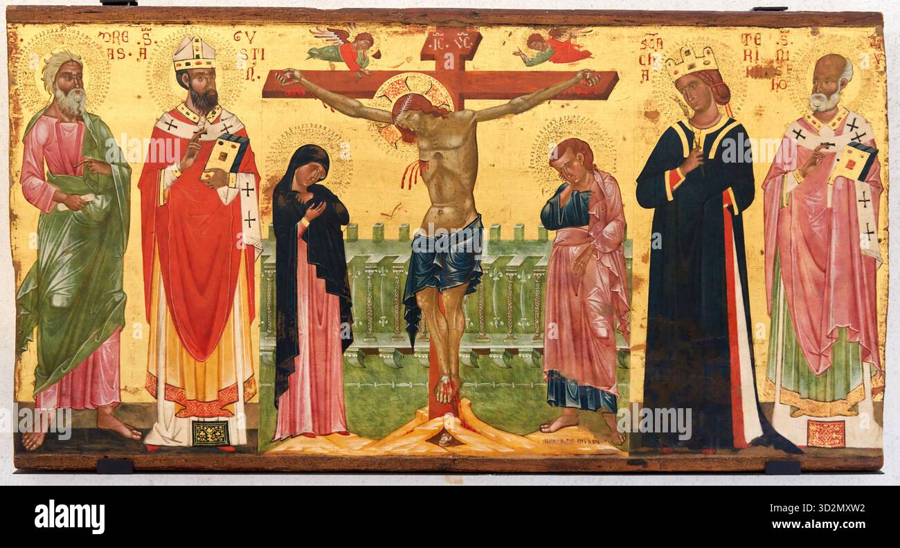 Crucifixion with the Virgin and Saint John; the saints Andrew ...