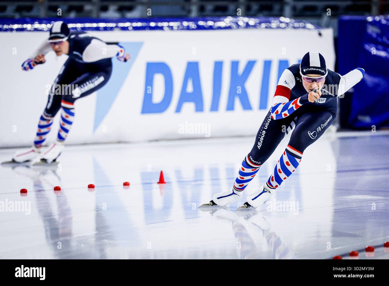 Helga Drost of the Netherlands competing on the Women’s 1000m on Day 3 ...