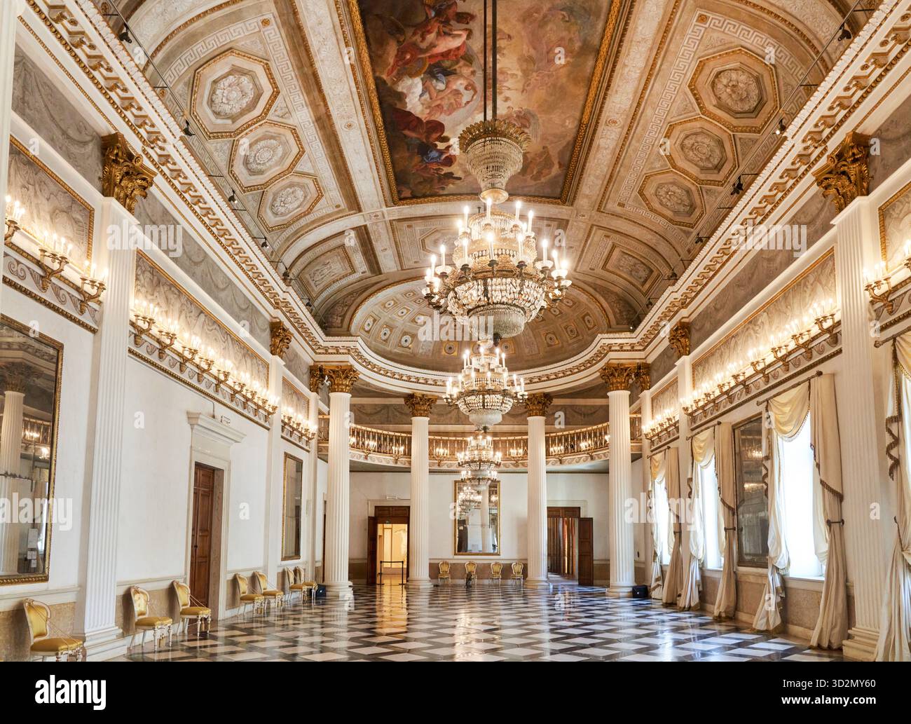 Fresco by Giuseppe Borsato, ceiling, The Royal Palace, Palais Royal de ...