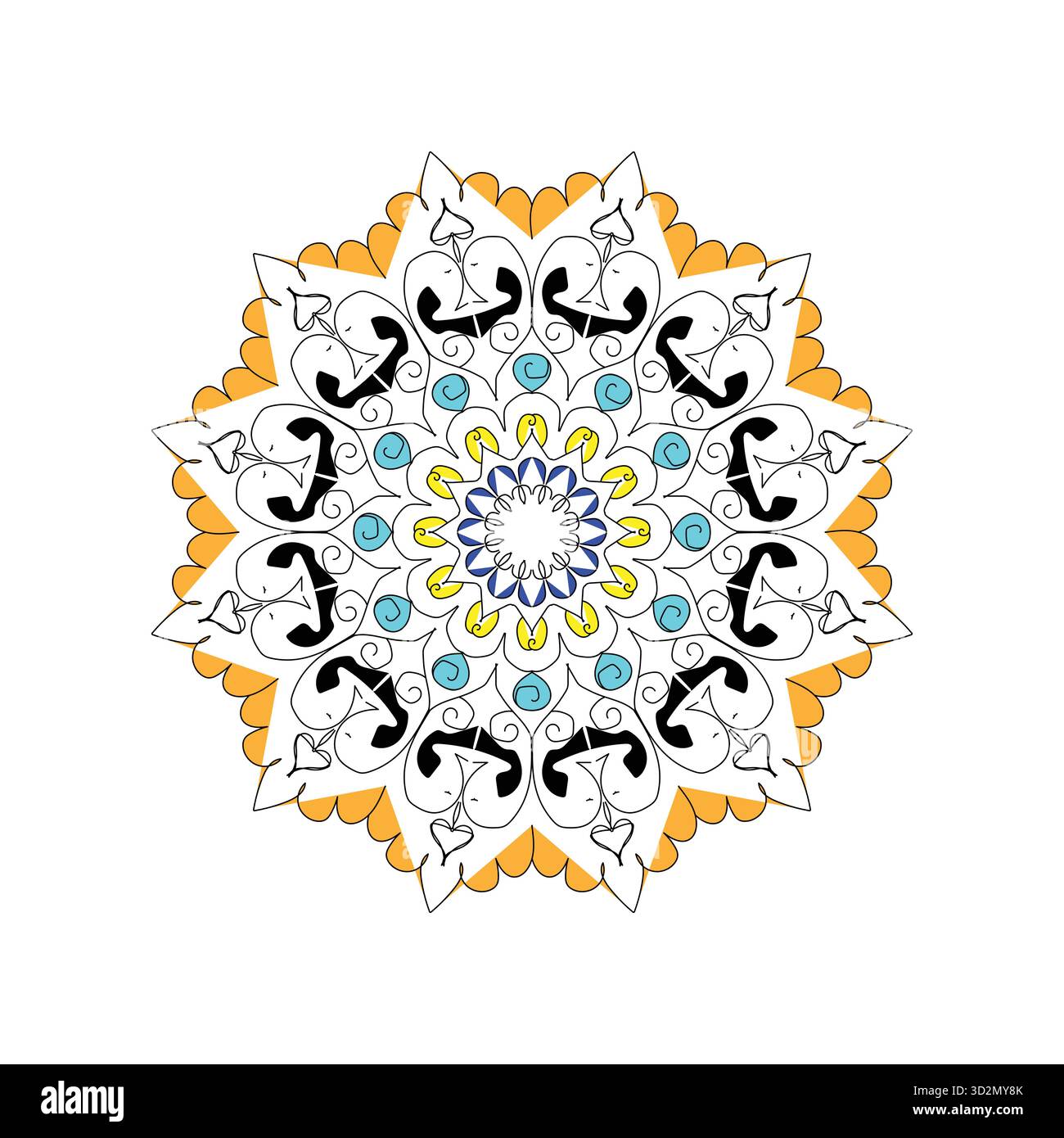 Vector mandala art Stock Vector Images - Alamy