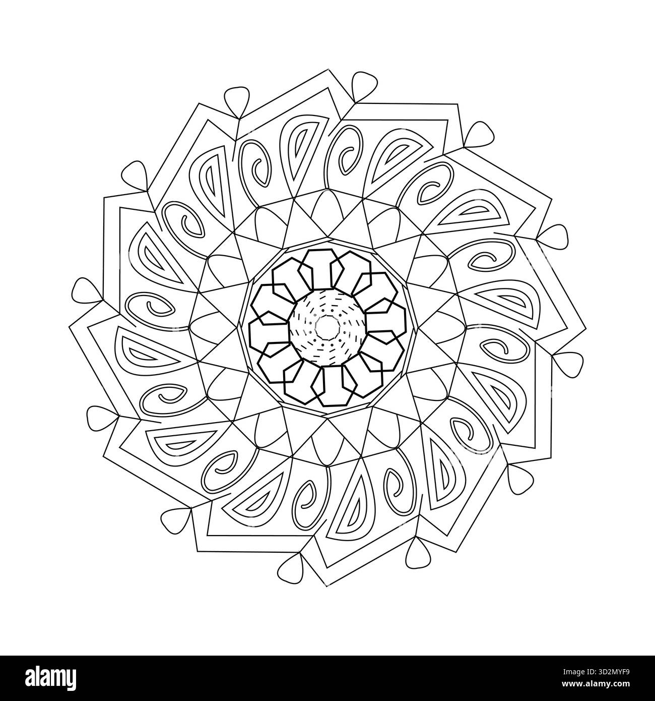 Symmetrical relief Stock Vector Images - Alamy