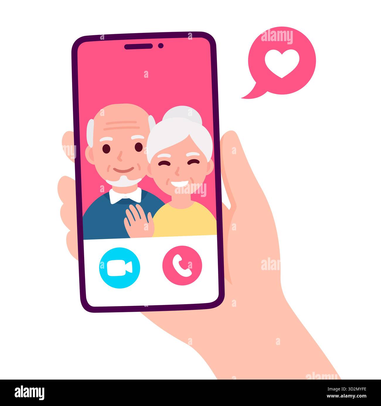 Senior video Stock Vector Images - Alamy