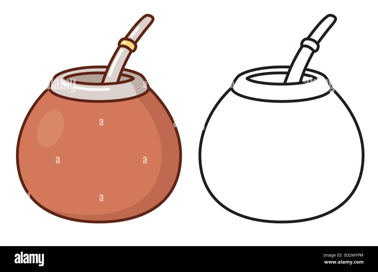 Cut calabash Stock Vector Images - Alamy