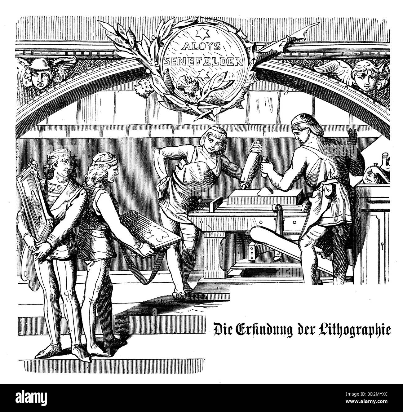 Early 19th century lithography Cut Out Stock Images & Pictures - Alamy