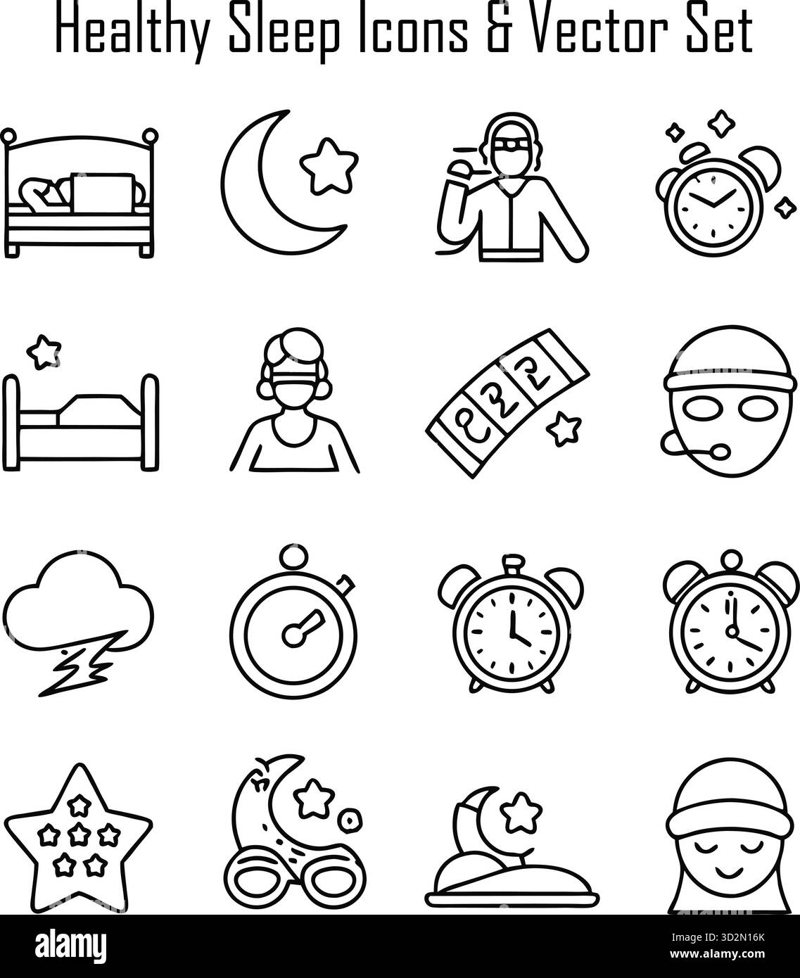 Sleep hygiene checklist Black and White Stock Photos & Images - Alamy