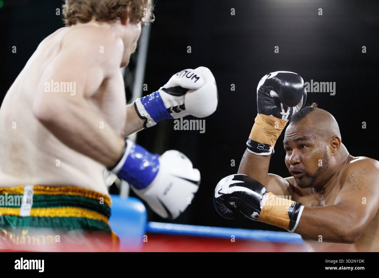 Samuel Shearsmith and Bernard Temu fight for the 90 kilogram weight ...