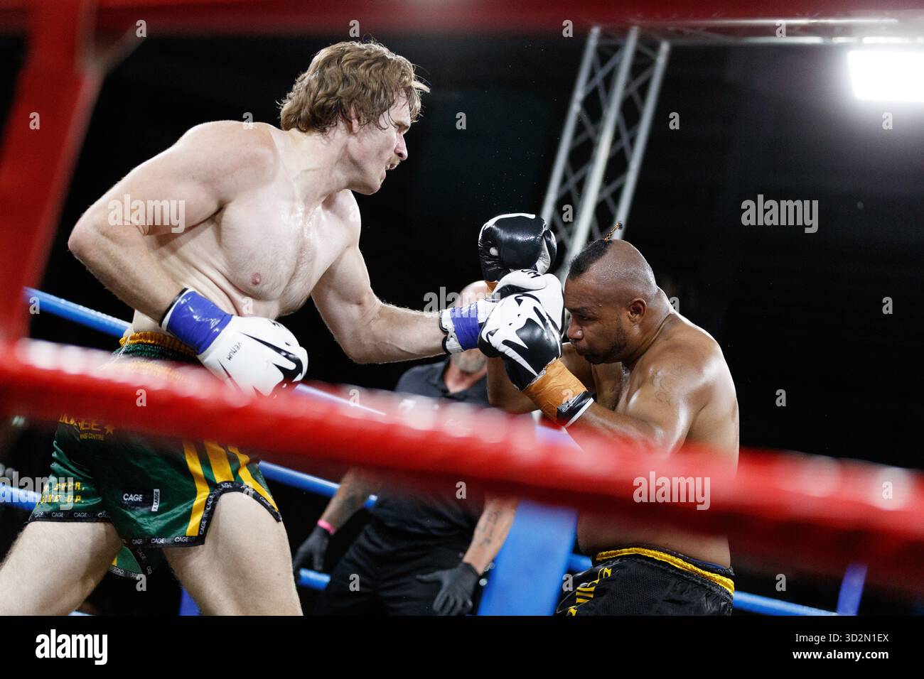 Samuel Shearsmith and Bernard Temu fight for the 90 kilogram weight ...