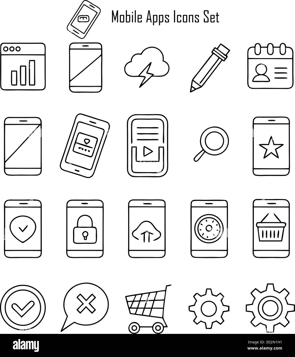 Social media apps on Stock Vector Images - Alamy