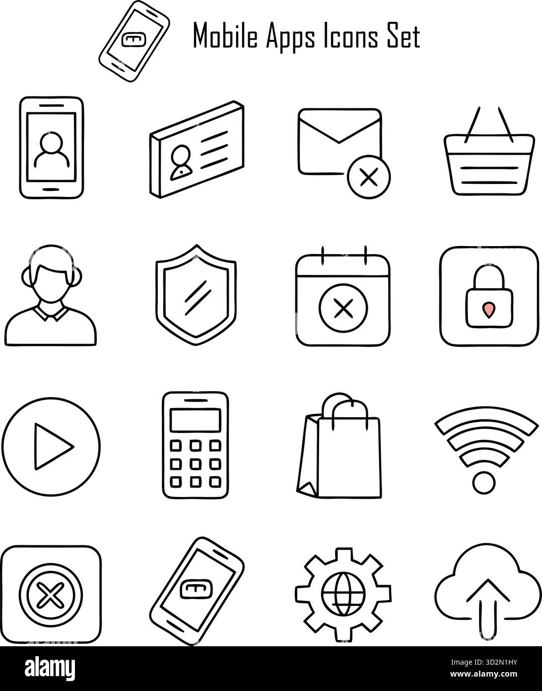 Social media apps on Stock Vector Images - Alamy