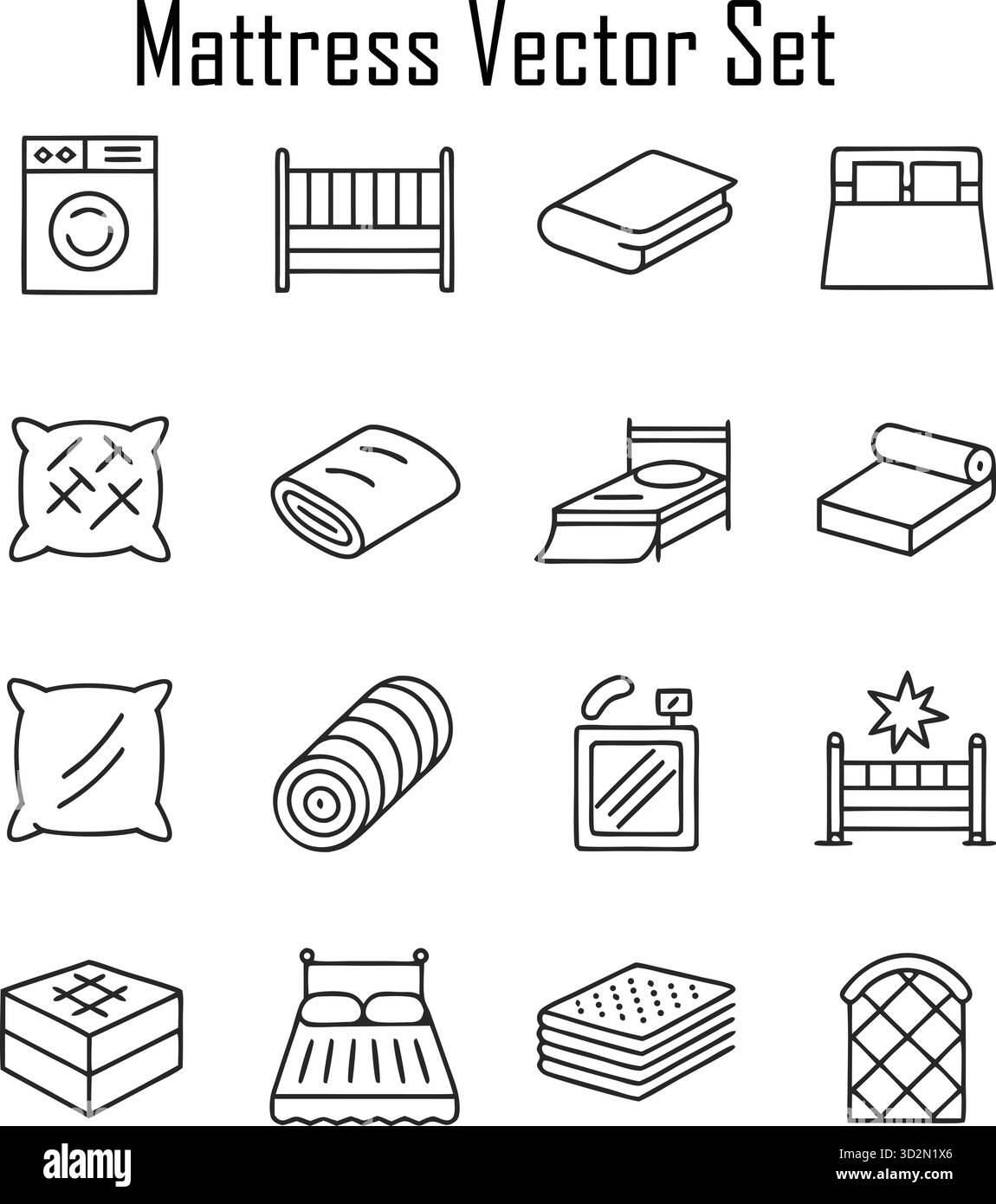 Interior modern bedroom cozy Black and White Stock Photos & Images - Alamy