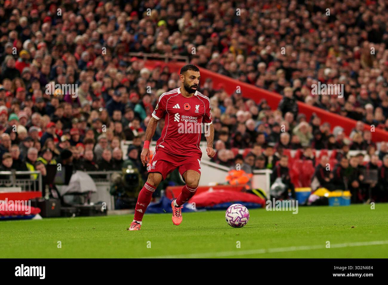 Mohamed Salah of Liverpool during the Premier League match between ...