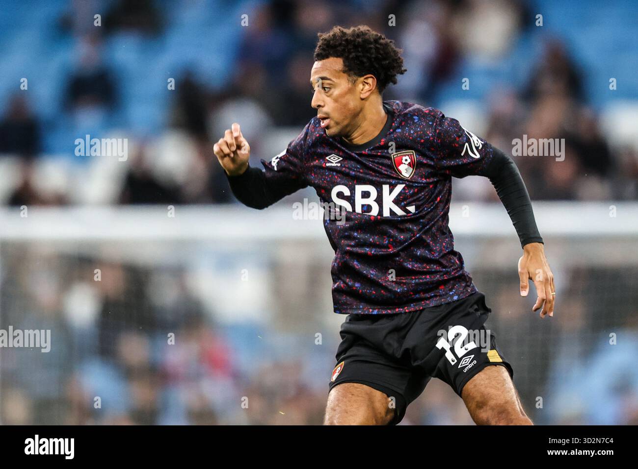 Tyler Adams of Bournemouth in the pregame warmup session during the ...