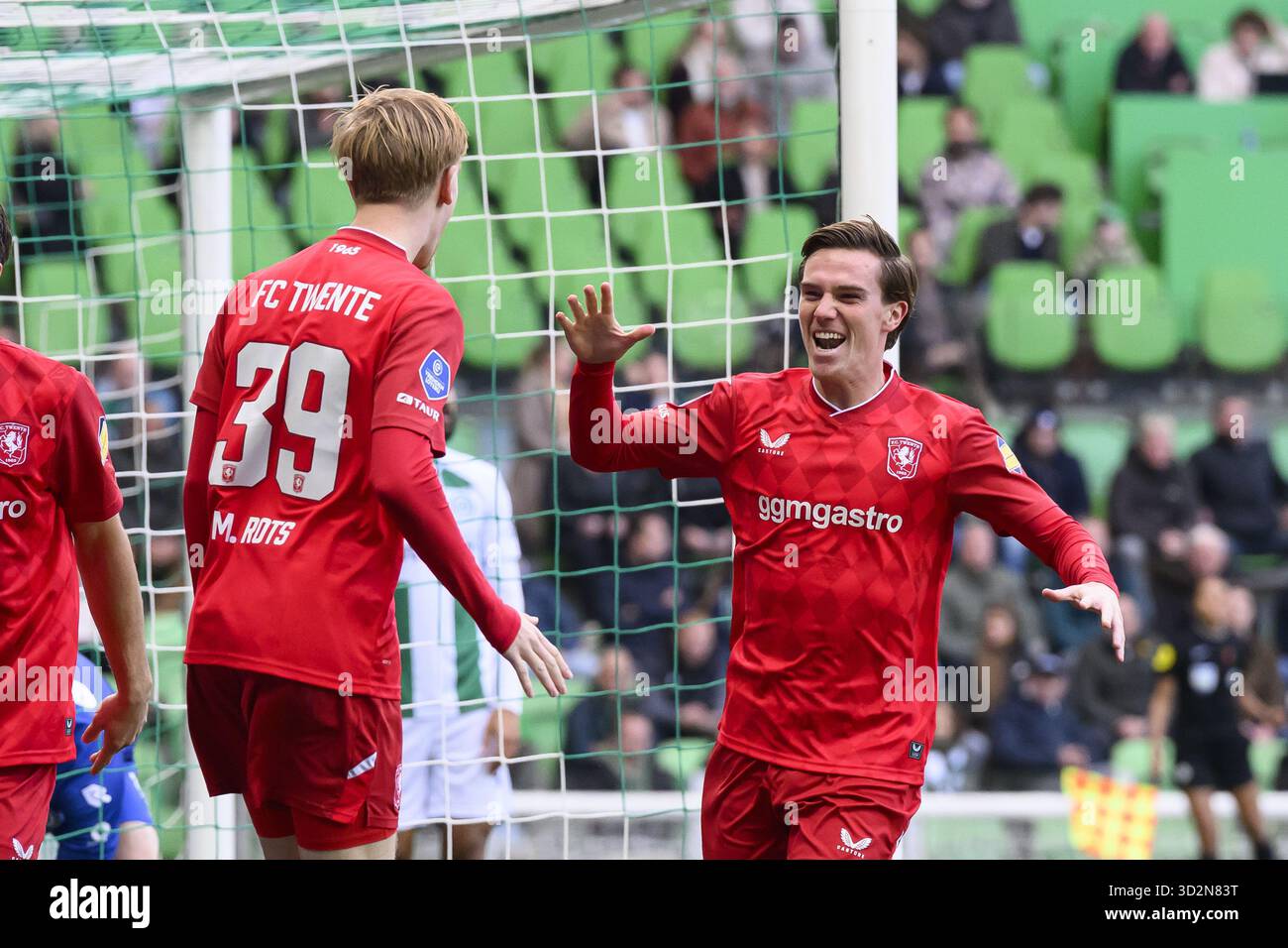 GRONINGEN - (L-R) Mats Rots of FC Twente and Daan Rots of FC Twente ...