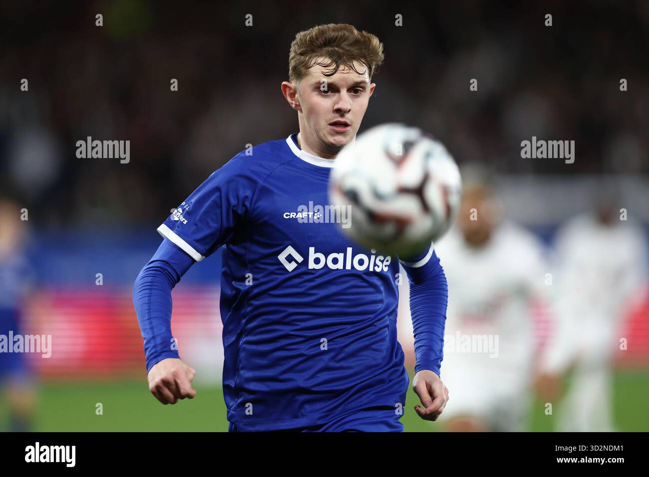 Gent's Max Dean pictured during a soccer match between Oud-Heverlee ...